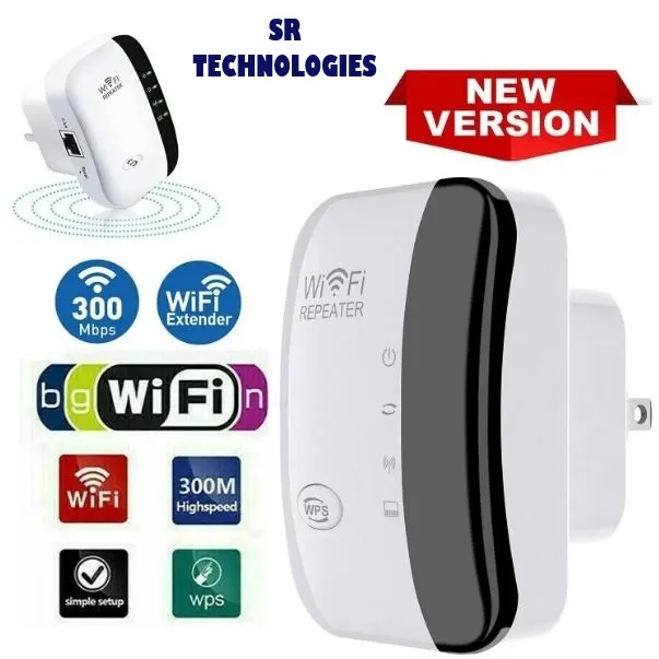 WIFI Extender 300 Mbps WIFI Repeater Router Signal Amplifier Network ...