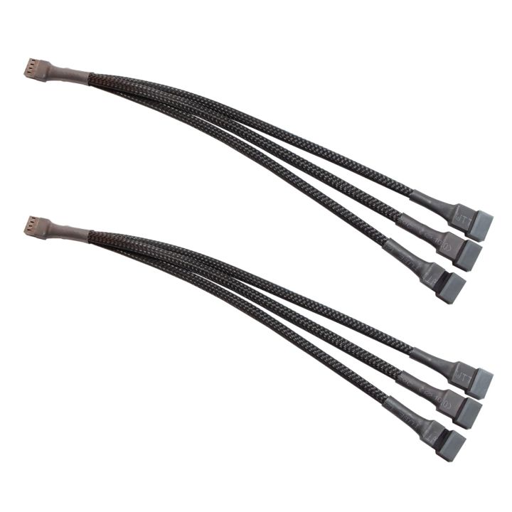 4-pin 1 to 3 Way PWM Fan Splitter Cable Cooled 1 to 3 Way Tap Sleeve ...