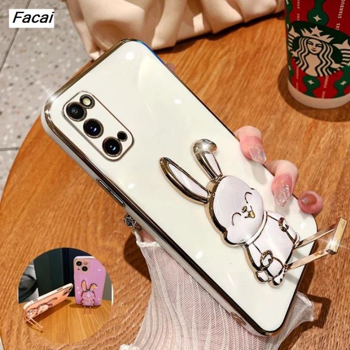 Facai 6D Bracket Plating Phone Holder Case on For Tecno Spark GO 2024 ...