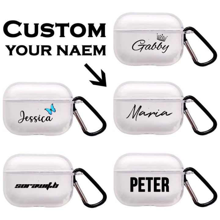 Custom Case For Airpod Pro Case With Keychain Protective Soft Tpu Cover ...