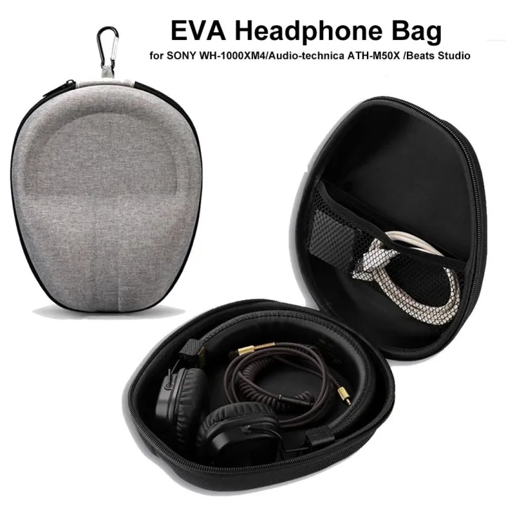 Eva Hard Headphone Carrying Case Wireless Headset Storage Bag For Wh ...