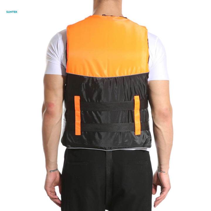Swimming Vest Survival Suit High Buoyancy 360° Reflective for Boating ...