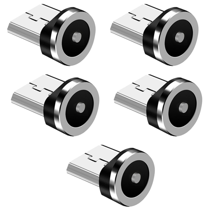 5X Round Magnetic Cable Plug 8 Pin Mini USB Plugs Fast Charging Phone ...