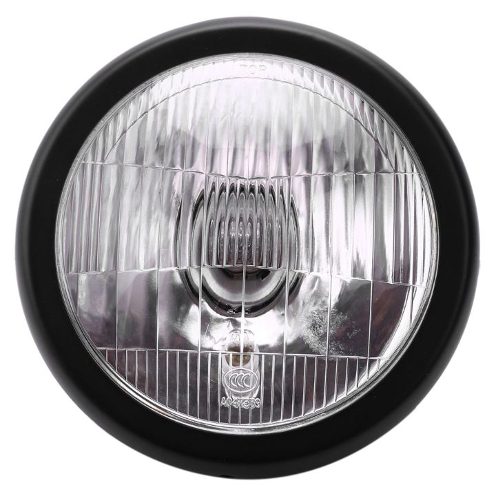 Motorcycle Black Metal Front Headlight for Gn 125 Black+Silver | Daraz.lk