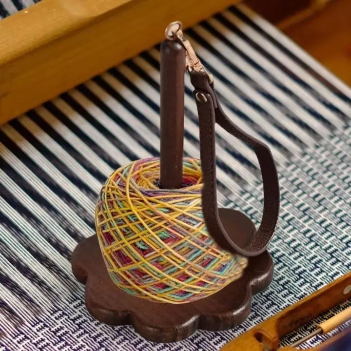 Winder Wooden Wrist Yarn Holder Rotating Convenient Yarn Spinning ...