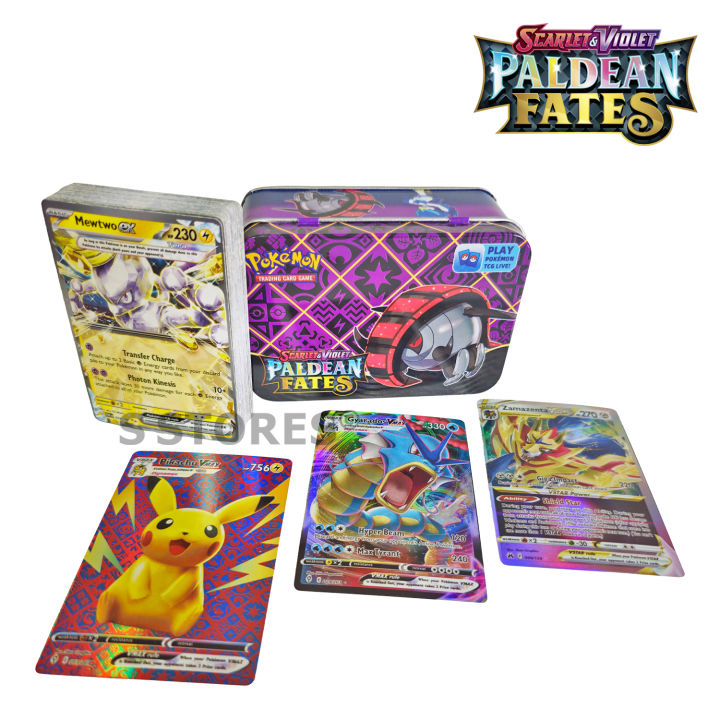 40Pcs Pokemon cards Tin Scarlet and Violet : Pladean Fates | Daraz.lk