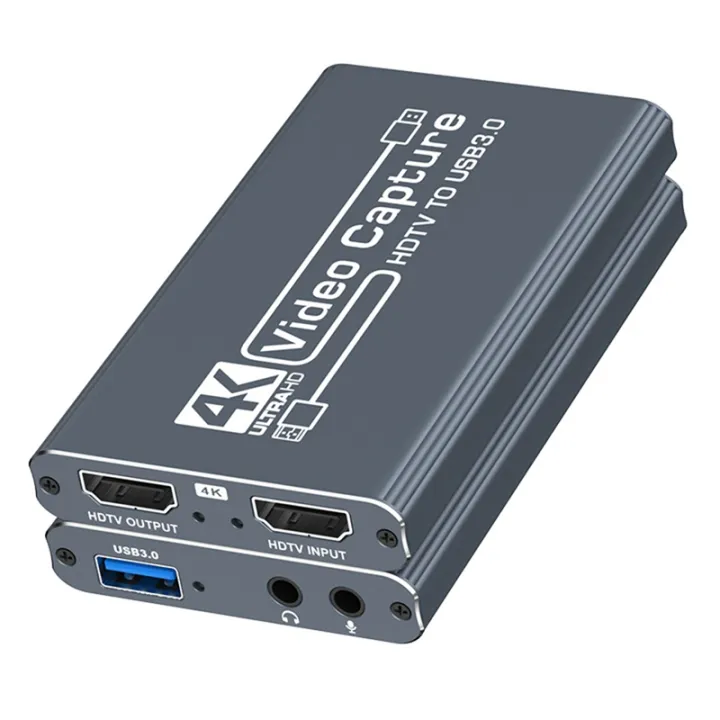 For Live Streaming Game Recording Compatible 4K USB3.0 Video Capture ...
