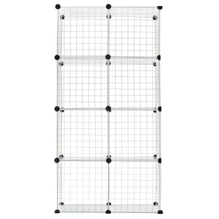 Wire Cube Storage 8 Cube Organizer Metal Grids Storage Storage Bins ...