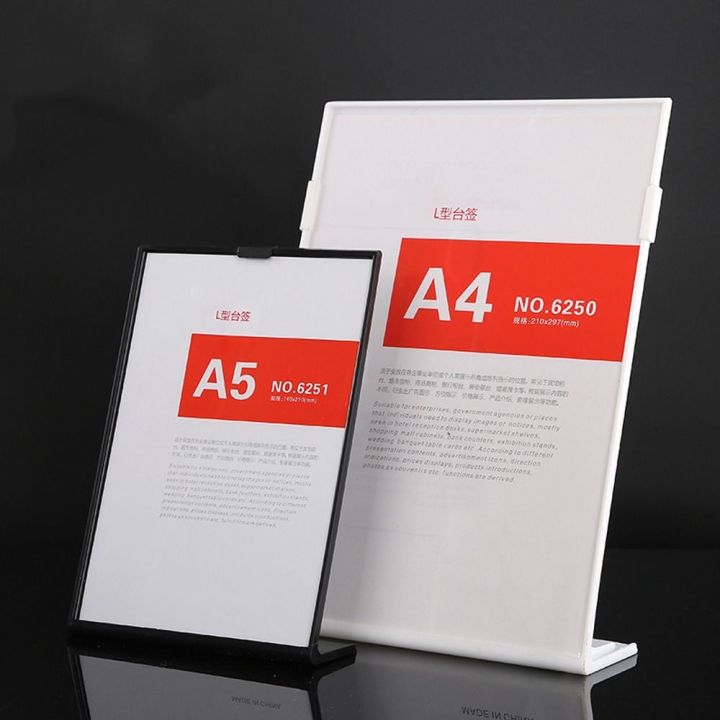 Table Brand A4 a5 a6 Acrylic Sign Holders Anti Drop Plastic Menu ...