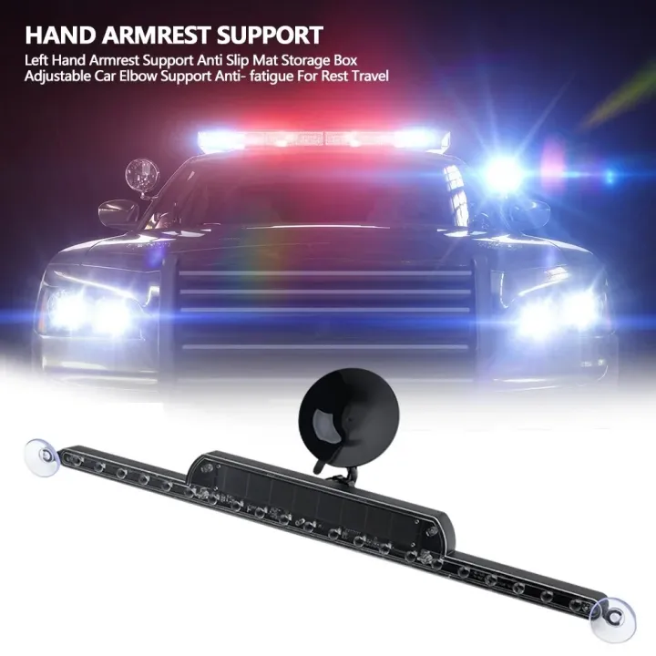 Solar RGB Car Strobe Warning Light LED Anti Collision Lights Flasher ...