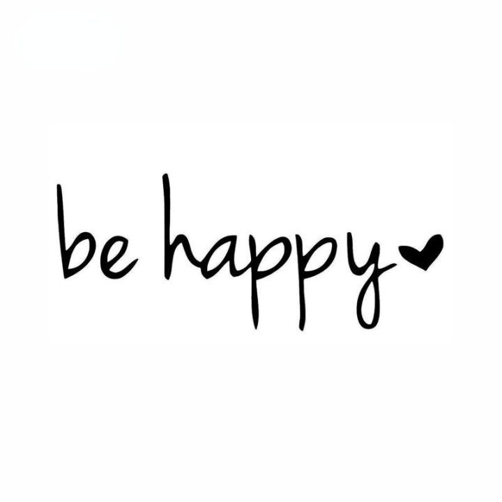 Be Happy Sticker Decal Notebook Car Laptop Car Decoration Waterproof ...
