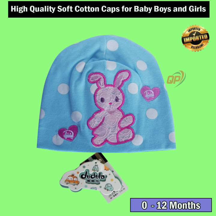 QP New Imported 100% Cotton Baby Caps (0-12 months boys and girls ...