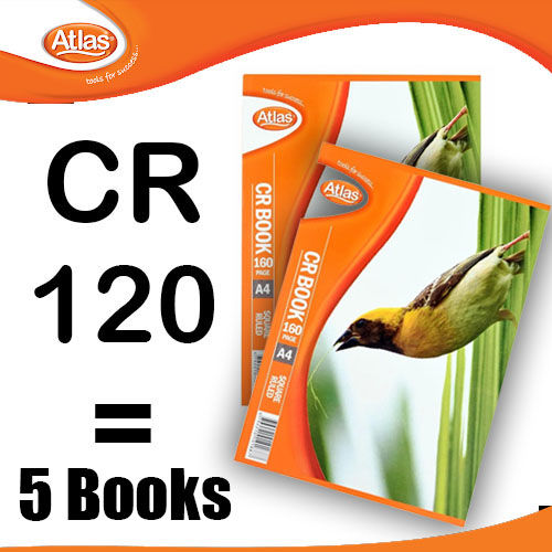 Atlas CR Single Rule 120 Pages - 5 Books | Daraz.lk
