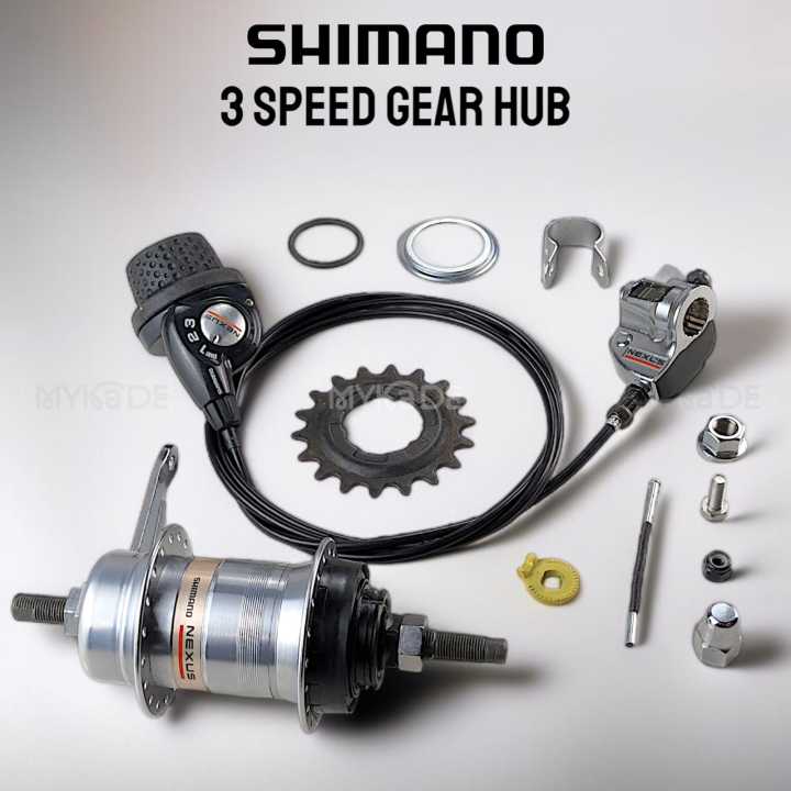 Shimano Nexus 3-Speed Internal Gear Hub Set – Complete Kit with Shifter ...