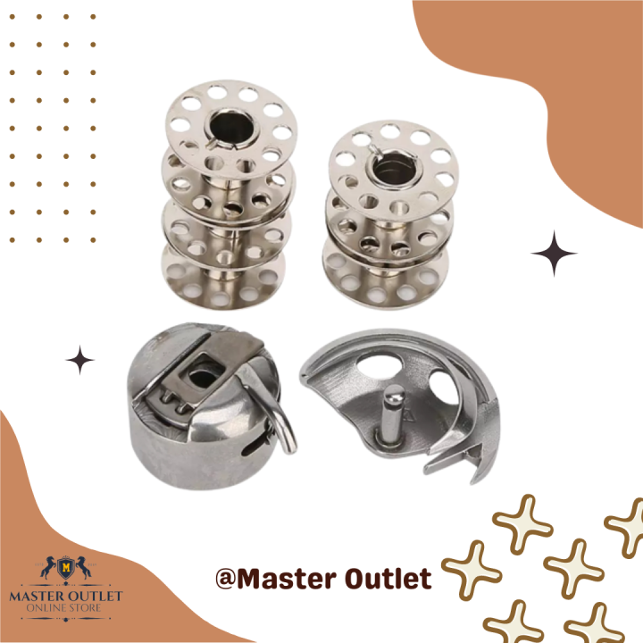 3 Bobbins + Bobbin Case + Shuttle Hook for Household Sewing Machine ...