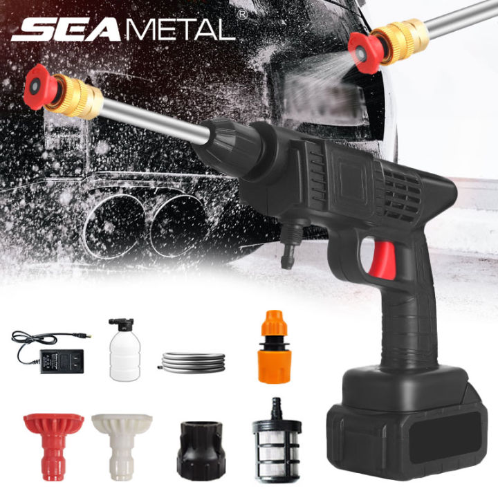 Car Washer High Pressure Portable Wash Gun 24V Cordless Electric ...
