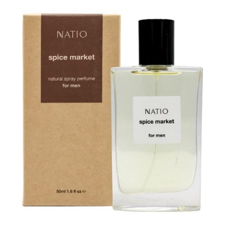 NATIO 50mL NATURAL SPRAY PERFUME FOR MEN SPICE MARKET | Daraz.lk