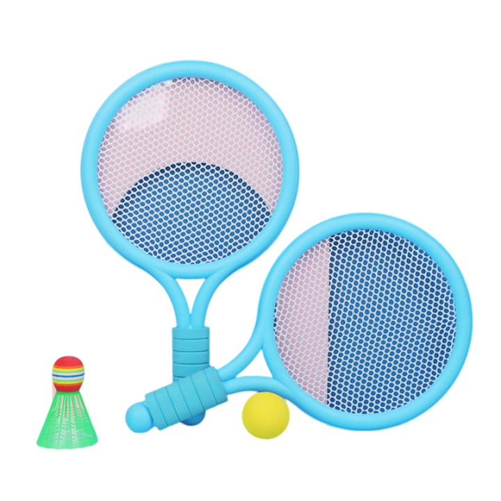 1 Set Blue Colour Beach Tennis Badminton Racket Set Children'S Beach ...