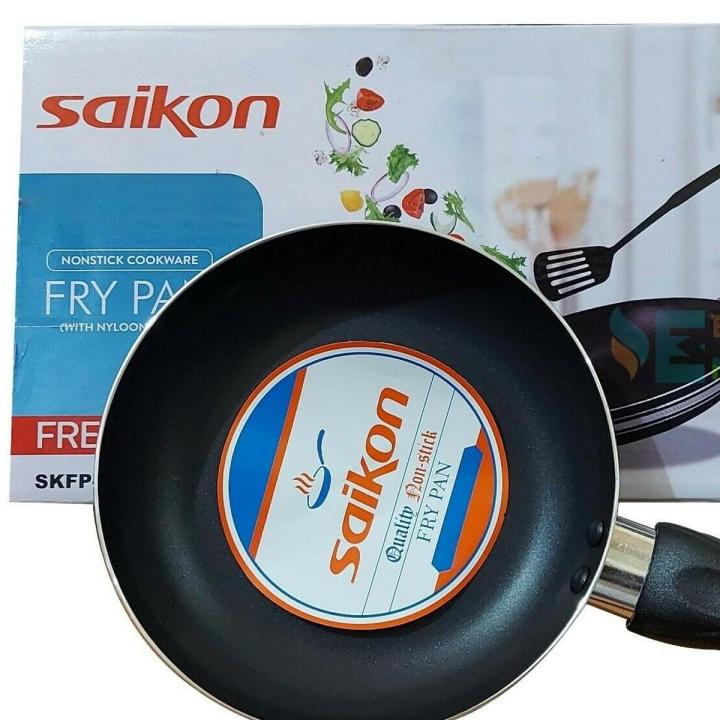Non-Stick Fry Pan With Spoon Saikon 26CM | Daraz.lk