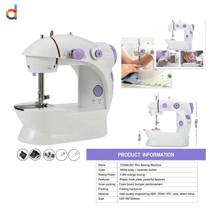 Mini Sewing Machine With Dual Speed Portable With All Accessories ...