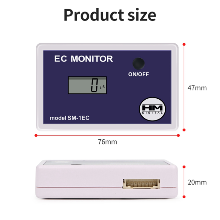 Digital Online Water Quality Tester LCD TDS/EC Meter Us/PPM Detection ...