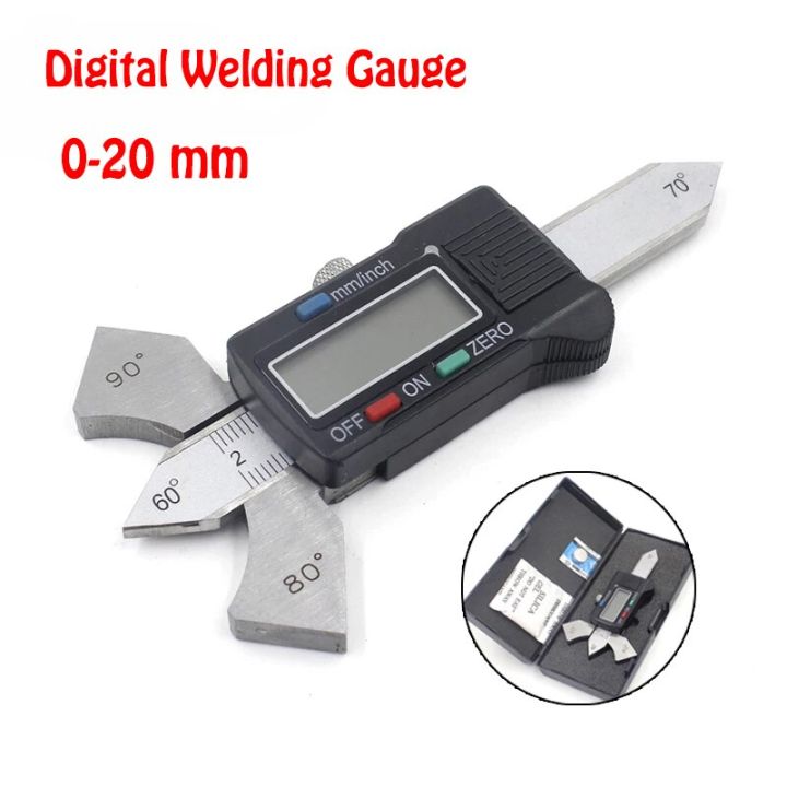 0-20mm Stainless Steel Digital Welding Gauge Fillet Seam Measure Digital Weld Gauge Welder ...