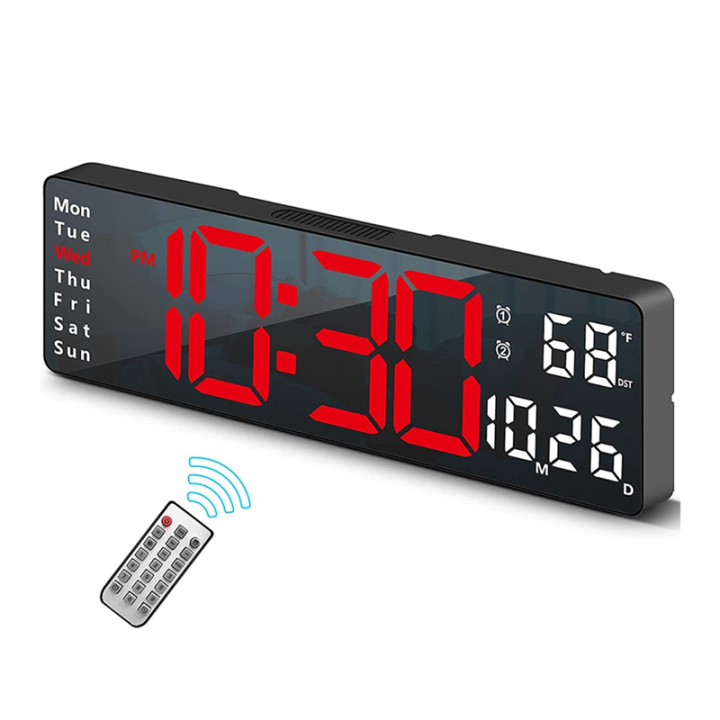 13Inch Large Display LED Digital Wall Clock-C | Daraz.lk