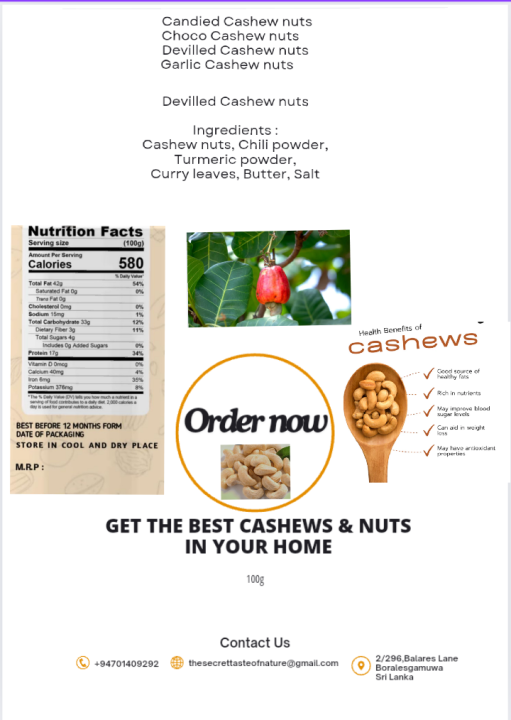 Devilled Cashew Nuts | Daraz.lk