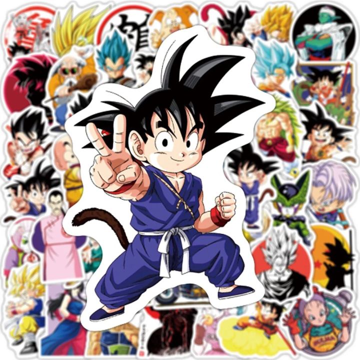 10/30/50pcs Anime Dragon Ball Z Stickers for Kids Graffiti Laptop Phone ...