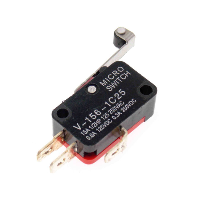5PCS V-156-1C25 15A The micro switch, Push Button SPDT Momentary Snap Action Limit switch ...