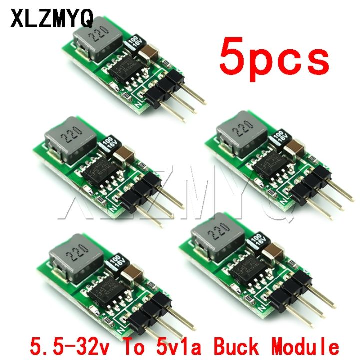 5pcs 5V/1A TO-220 Lm7805 7805 5V Positive Input 5.5-32v To 5v1a DC-DC Step-Down Buck Converter ...