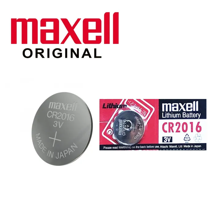1Pc/5Pcs Maxell CR2016 3V Lithium Coin Battery Button Cell CMOS Battery ...