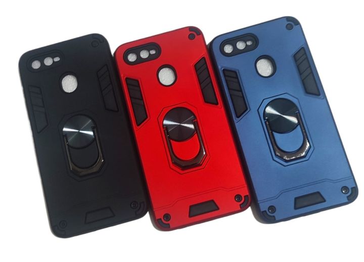 OPPO A5S & OPPO A12 Hard TPU Armor Shockproof Back Cover with Finger ...