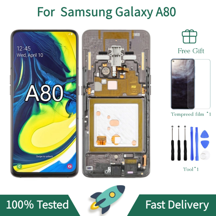 A8050 Screen For Samsung Galaxy A80 LCD Display SM-A805F SM-A8050 SM-A805X Touch Screen ...