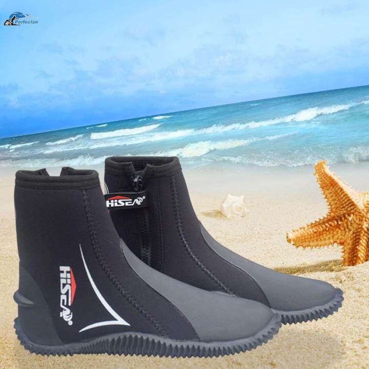 Scuba Diving Booties Water Sports 5mm Neoprene Wetsuit Boots Swim 24.5 ...