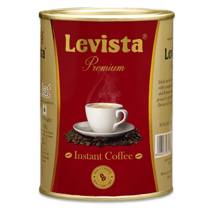 Levista Premium Instant Coffee (Can) (100 Grams)(FROM INDIA) SAB | Daraz.lk