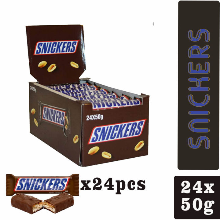 Snickers Chocolate Bulk Box Of 24 x 50g | Daraz.lk