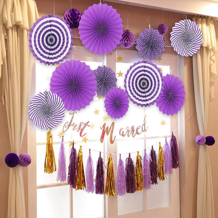 Flag Paper Fan Banner Party Multi Color Paper Fan Decoration | Daraz.lk