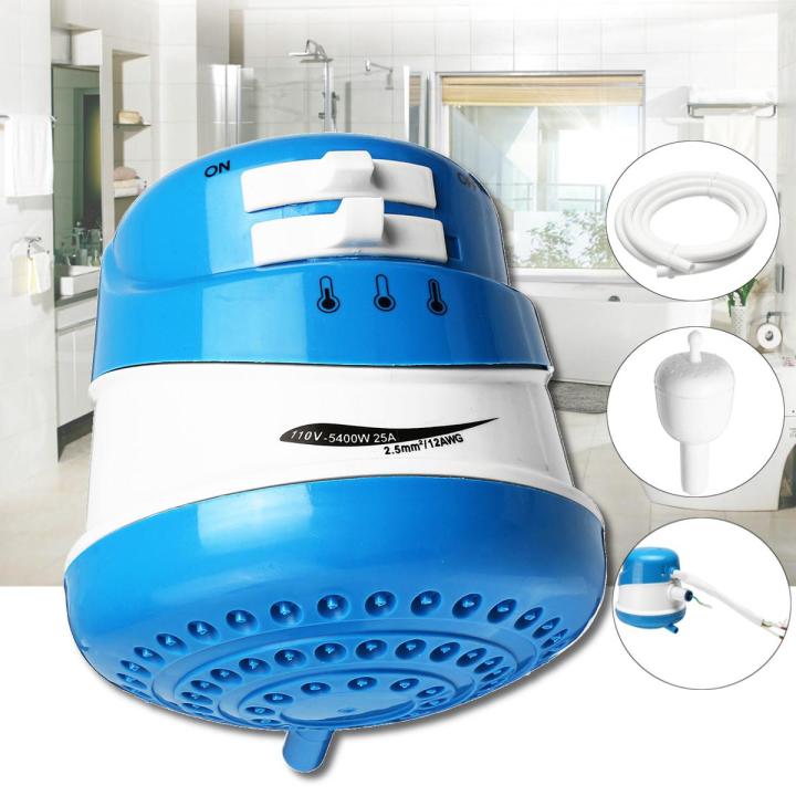 220V Electric Shower Head Instant Water Heater With Hose Bracket - 220V ...