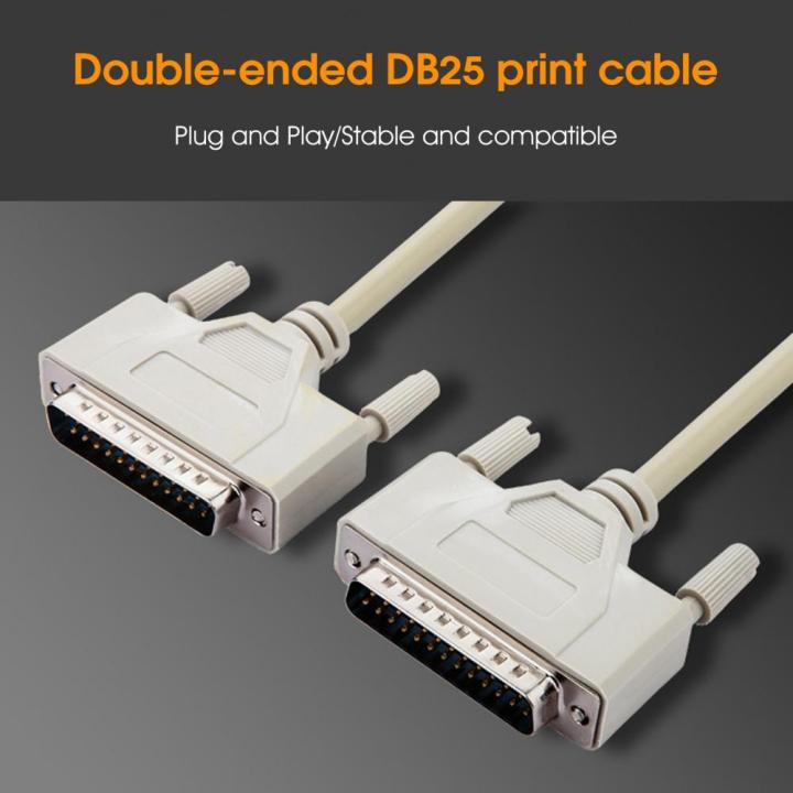 1.5/3/5m Practical Db25 25pain Male To Female M/m Parallel Lpt Cable Db25 To Db25 Cable For ...