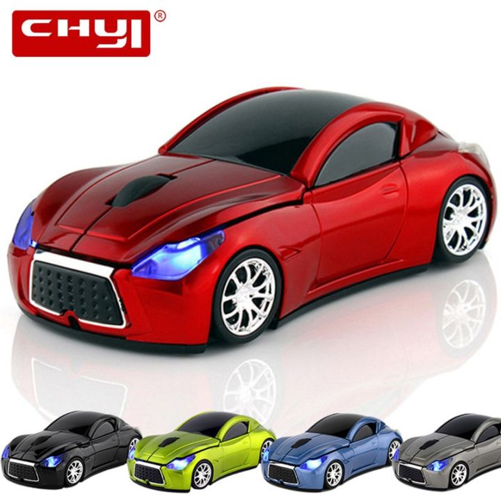 CHYI 2.4Ghz Wireless Car Mouse Sports Car Mouse 1600 DPI USB Computer ...