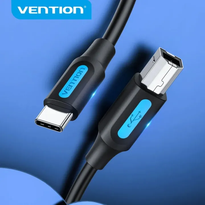 Vention USB C to USB Printer Cable for MacBook Pro Scanner Fax machine ...