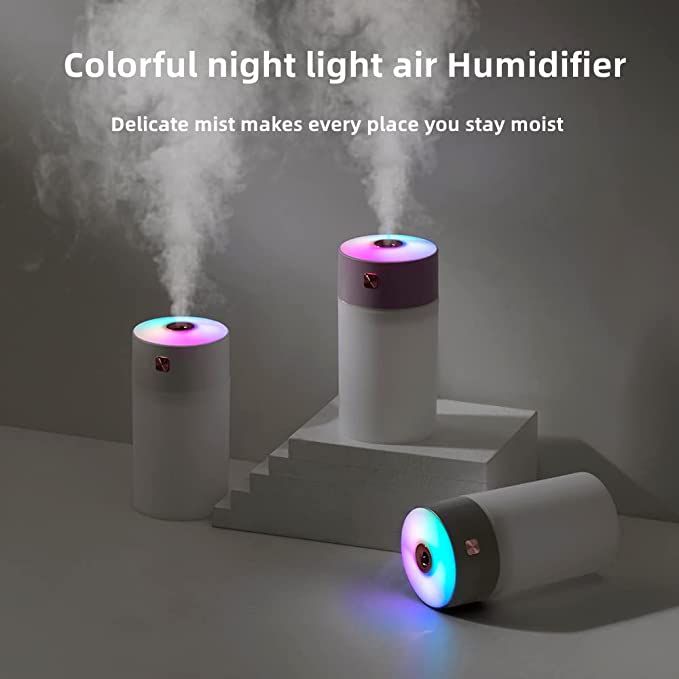 Mini LED Humidifier and Aromatherapy Diffuser, Color Changing Night ...