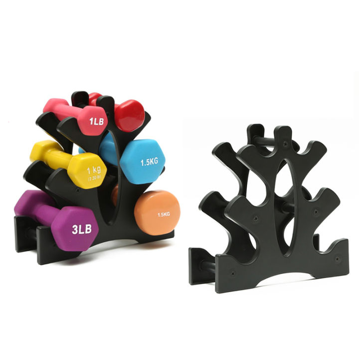 3-Tier Dumbbell Storage Rack Stand Home Office Gym Dumbell Weight Rack ...