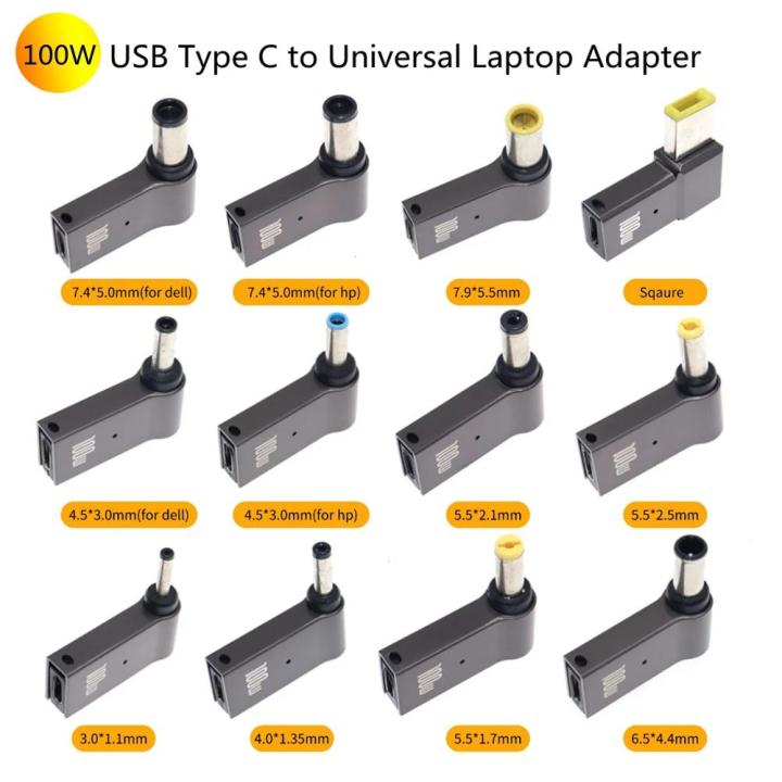100W USB Type C Fast Charging Adapter Plug Connector Universal USB C ...