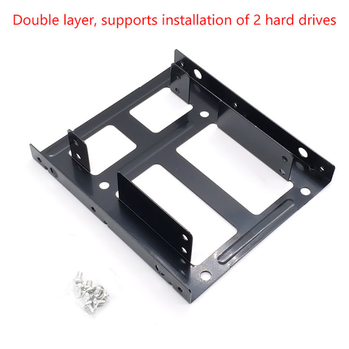 2.5 To 3.5 Hard Disk Bracket Hard Drive Dual Desktop SSD Mounting ...