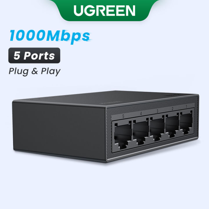 UGREEN Ethernet Switch 1000Mbps Mini Network Expension 5 Ports All ...