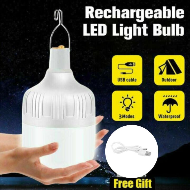Rechargeable USB Light Ball Bubble Bulb LED Portable Lamp for Camping ...