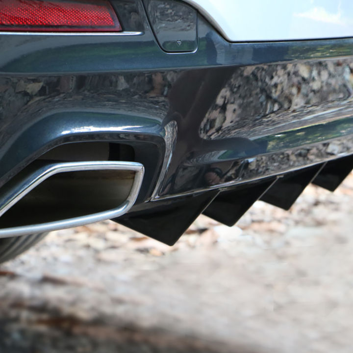 Kidlove 4Pcs Universal Curved Shape Rear Bumper Diffuser Triangular ...