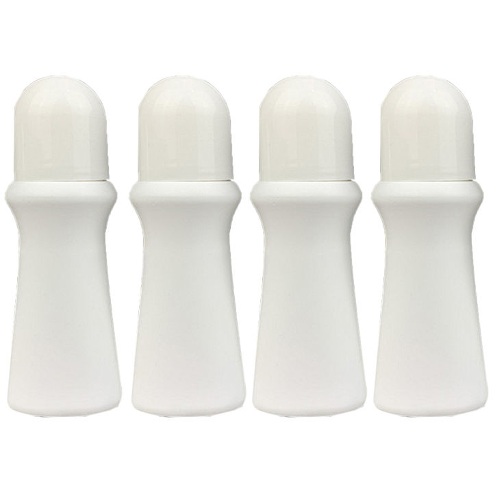 4 Pieces 2.53oz/75ml Empty Refillable Roll On Bottles Roller Bottle ...